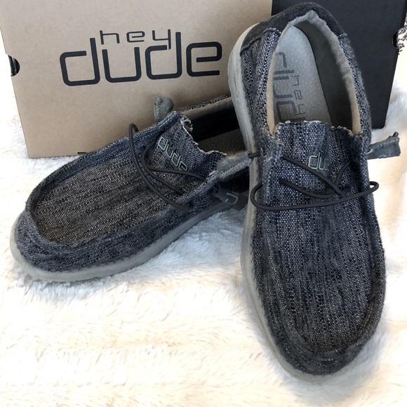 Hey Dude | Shoes | Hey Dude Wally Woven Carbone Mens 7 | Poshmark